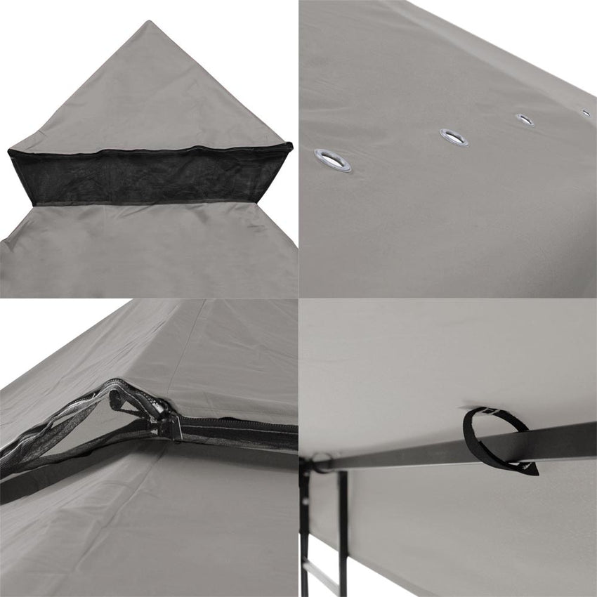 TheLAShop 8x8 ft Gazebo Canopy Top Replacement Gray – TheLAShop.com