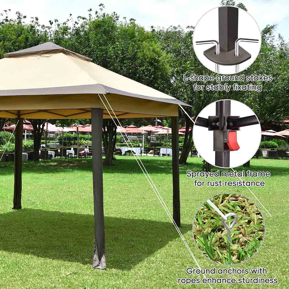 TheLAShop 11x11 ft Pop Up Gazebo with Netting UV30+ – TheLAShop.com