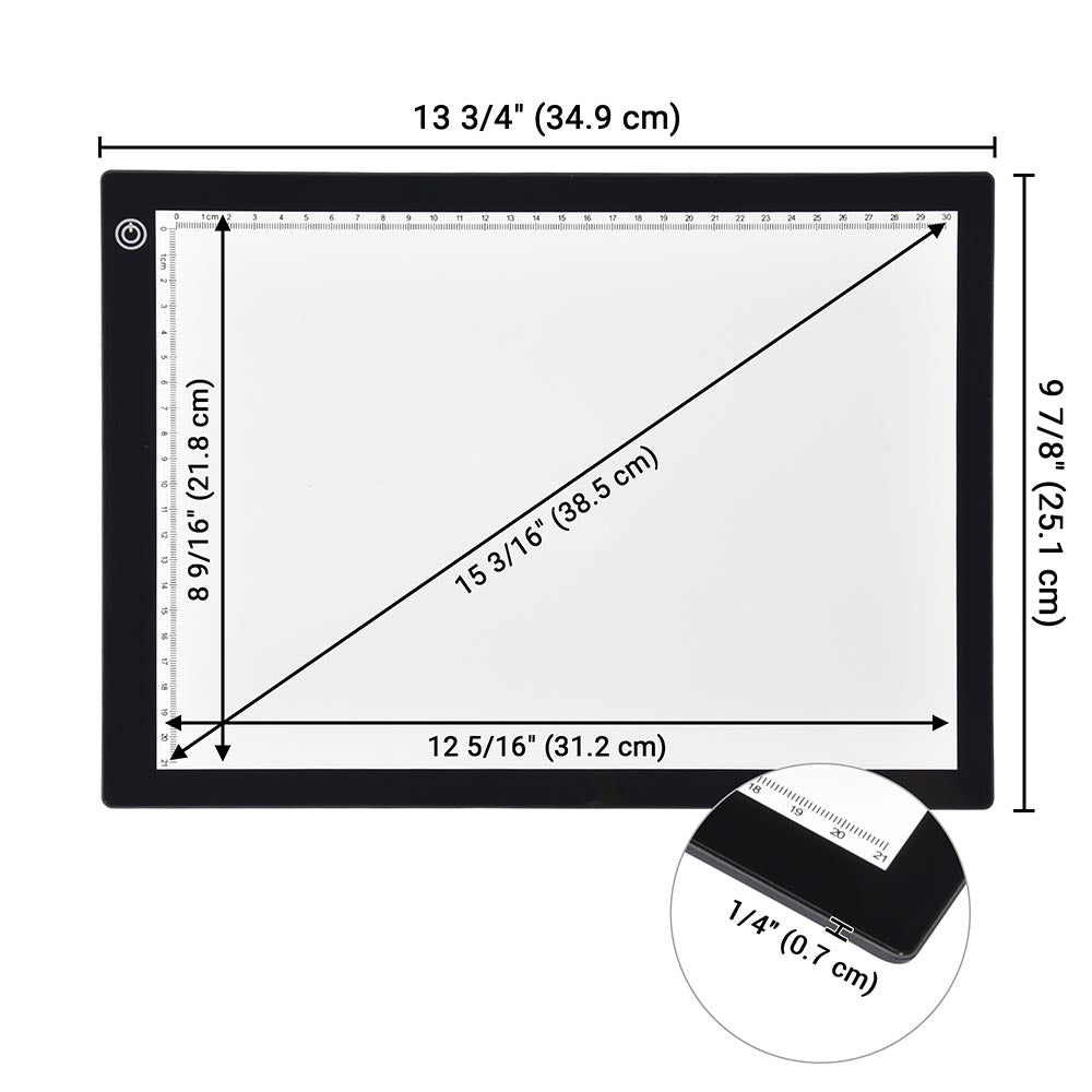 TheLAShop 14in Tracing Light Board for Drawing Paper