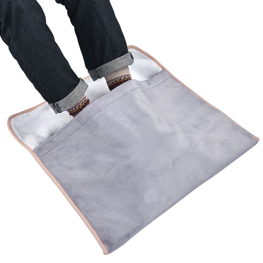 TheLAShop Electric Foot Warmer Heating Pad 22x20" Gray
