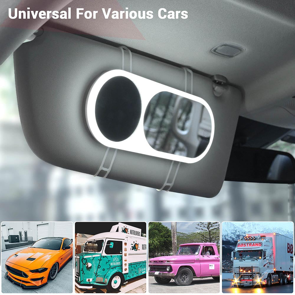 Clip on mirror for car visor store