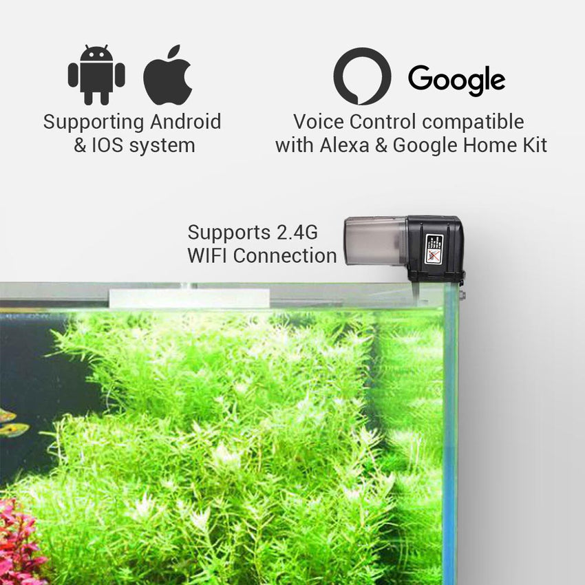 AquaBasik Wifi Feeder Automatic Fish Feeder Alexa Google Home ...