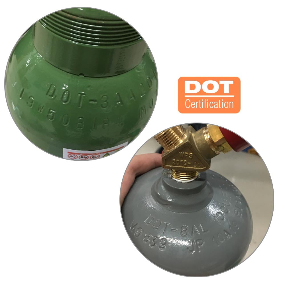 TheLAShop DOT Victor-Style Welding Cutting Torch Kit w/ Tote Refillabl