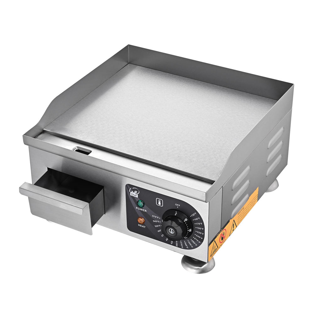 TheLAShop Electric Griddle Countertop Flat Top Grill 14" 1500W 110V ...