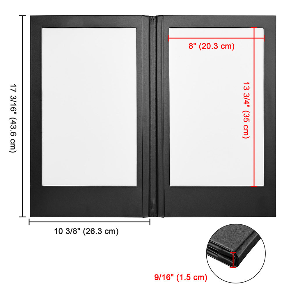 TheLAShop 8-1/2" x 14" 2-Panel Folding Illuminated LED Backlit Menu Co ...