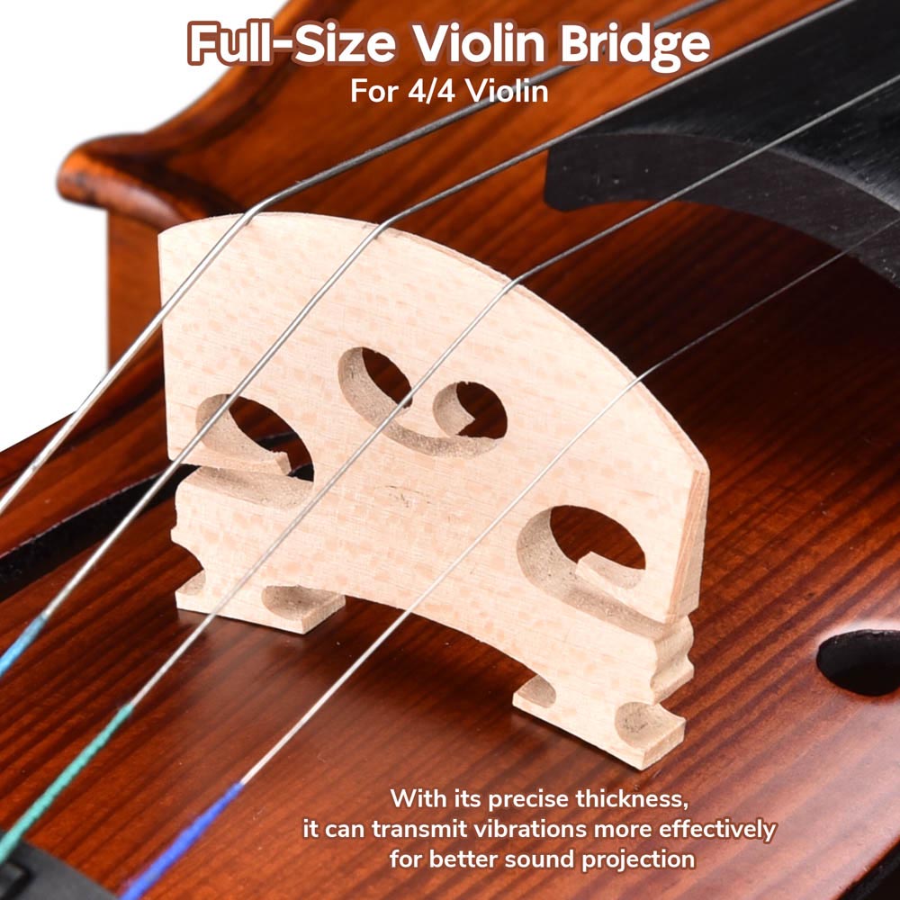 Vif BV200A 4/4 Full Size Maple Wood Student Violin with Bow Case ...