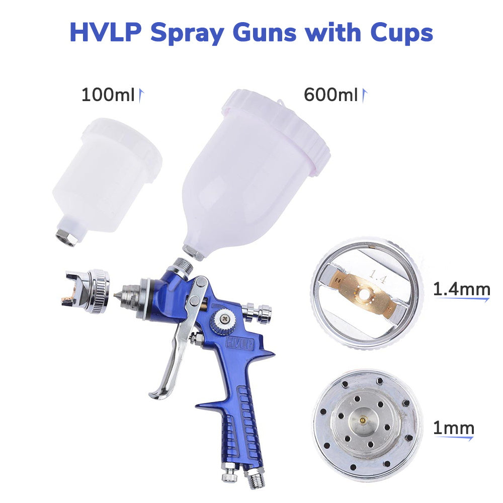 TheLAShop 2 Sprayer HVLP Spray Kit Auto Paint Gavity Feed – TheLAShop.com