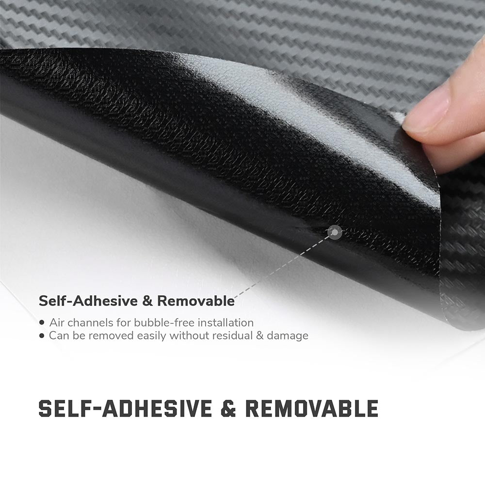 TheLAShop Carbon Fiber Wrap 100ft x 5ft 3D Car Vinyl Sticker Roll Blac ...