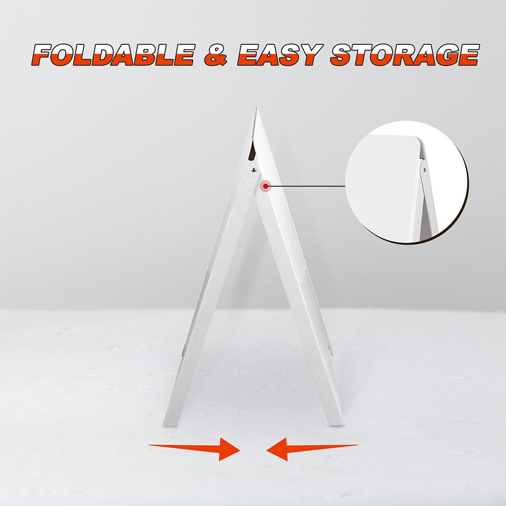 TheLAShop Sandwich Board Sidewalk A Frame Signboard PVC Poster Stand