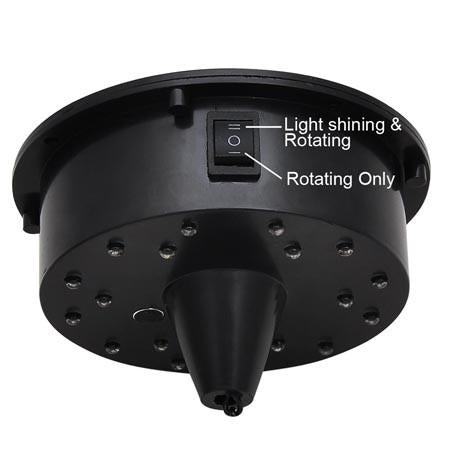 TheLAShop Disco Mirror Ball Motor with Lights DC or Battery Powered 6R